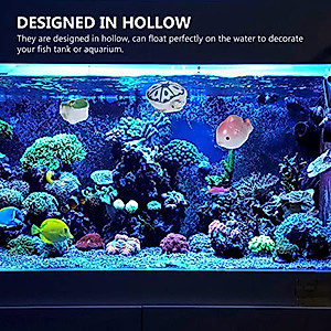 MAGICLULU 3Pcs Ceramic Animal Figurines Fish Frog Turtle Aquarium Floating Decorations Realistic Artificial Fishes Fish Tank Decorations Ornaments