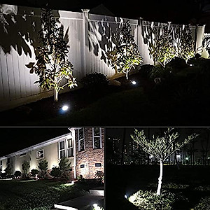 MIHEAL 110V 2Pack 10W LED Flood Light,Cool White, IP68 Waterproof Super Bright Security Lights, Outdoor Floodlight for Yard, Garden, Playground, Basketball Court [Energy Class A++]