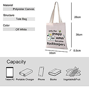 VAMSII Bookkeeper Gifts for Women Bookkeeping Gifts Tote Bag Bookkeeper Appreciation Gifts Accounting Student Gifts (Tote Bag)