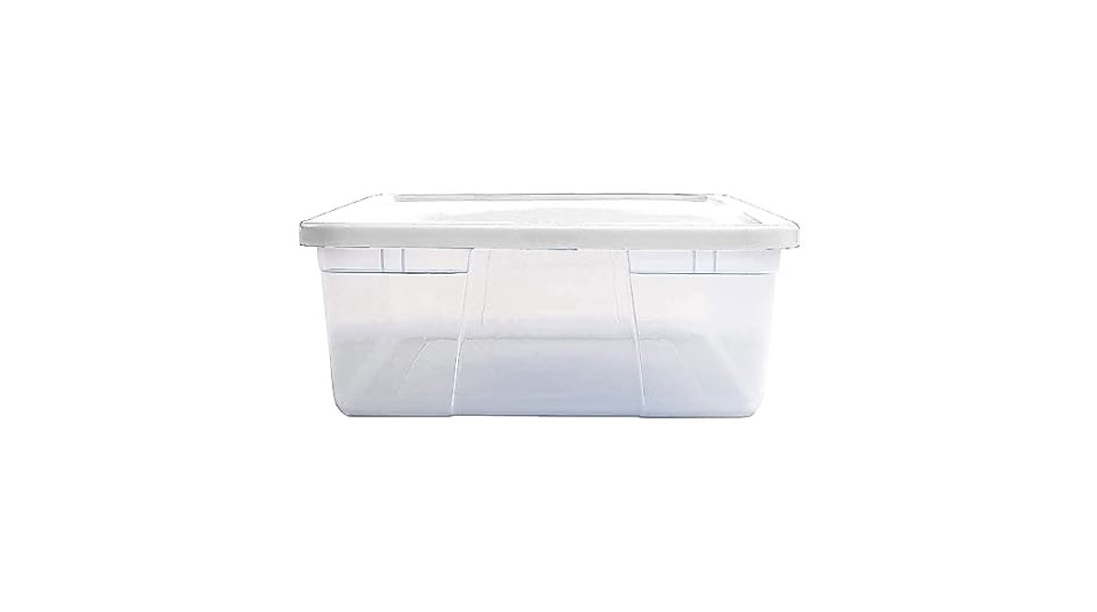 Organize with HOMZ 28 Quart Storage Bins - 4 Pack