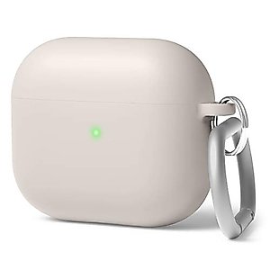 elago Liquid Hybrid Case Compatible with AirPods 3rd Generation Case - Compatible with AirPods 3 Case Cover, Triple Layer Protection, Keychain Included, Wireless Charging, Shock Resistant (Stone)
