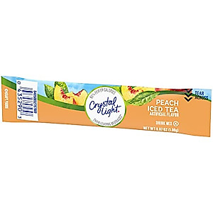 Crystal Light Sugar-Free Peach Iced Tea On-The-Go Powdered Drink Mix 10 Count