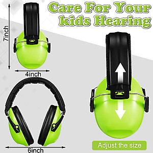 Xinnun 4 Pcs Kids Ear Protection Earmuffs Hearing Adjustable for Noise Reduction for Toddlers 27NRR Noise Cancelling Earmuffs for Kids Sleeping Studying