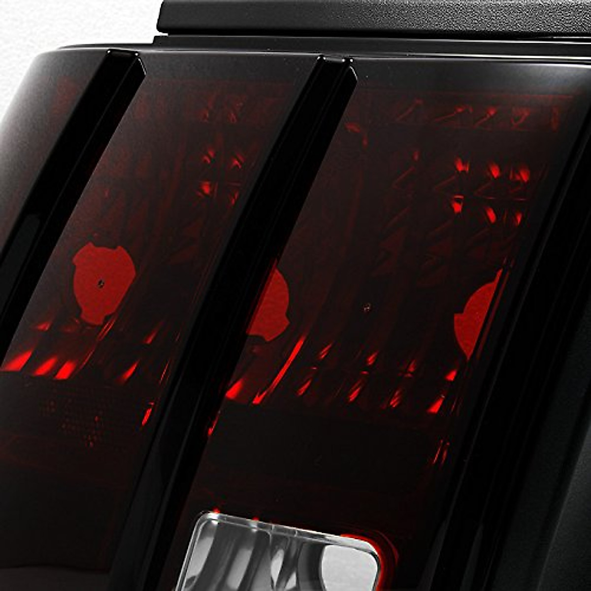 AKKON - For Ford Mustang Dark Red Tail Lights Brake Lamps Driver Left + Passenger Right Side Replacement Pair