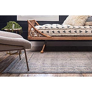 Unique Loom Salzburg Collection Classic Traditional Design Oriental Inspired Area Rug, 10 ft x 13 ft, Gray/Beige