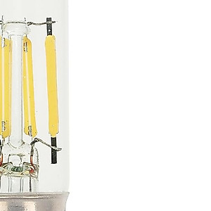 Westinghouse 5158100 2.5 Watt (25 Watt Equivalent) T6 Dimmable Clear Filament LED Light Bulb, Candelabra Base