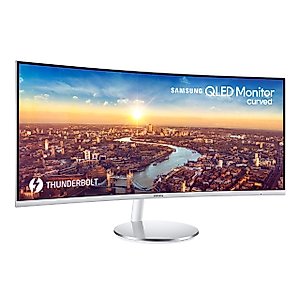 Samsung C34J791 34-inch QHD Ultrawide Curved Monitor with Thunderbolt 3, Mac ready (LC34J791WTNXZA) (Renewed)