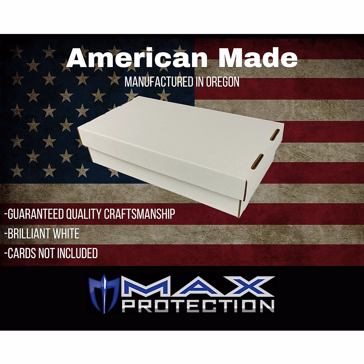 (8) SUPER Shoe 3-Row Storage Box (3000 Ct.) - Cardboard Storage Box - Baseball,Football, Basketball, Hockey, Nascar, Sportscards, Gaming & Trading Cards Collecting Supplies by MAX PRO