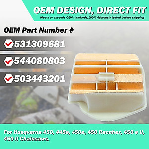 Adefol For Husqvarna 445 450 Air Filter Tune Up Kit Rancher 450 e II 445E II Chainsaw Replacement Parts for 531309681 544080803