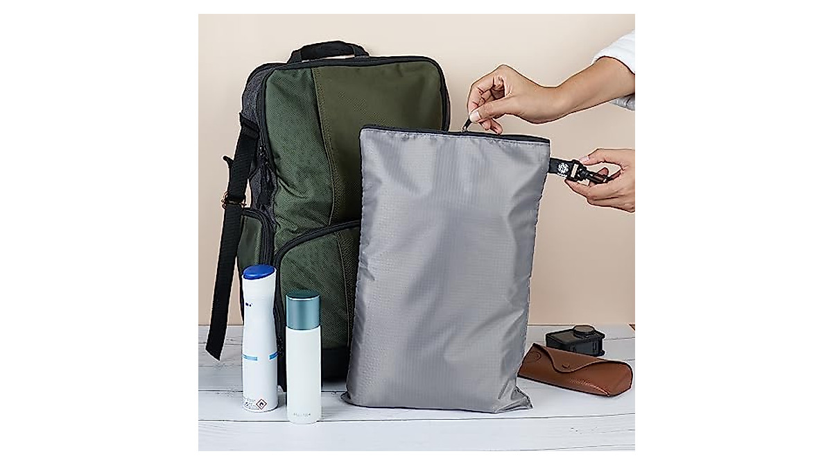 Ripstop Nylon Zipper Bags Set of 4 for Travel & Organization