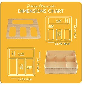 Ziplock Bag Storage Organizer and New plastic Dispenser Food Storage Baggie Holder Compatible with Most Brands Gallon, Quart, Sandwich, Candy and Snack Bags for Kitchen Drawer or Wall Mount