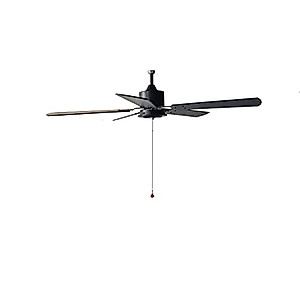 MANANASUN Outdoor 52" solar ceiling fan with wooden blades total 40W solar panel for porches, patios, gazebos, breezeways