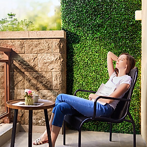 Aboofx 10x10in Artificial Grass Wall Panels, 12 Pack Boxwood Decor for Interior Walls, Garden Fences, Greenery Backdrop