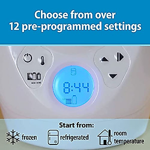 Dr. Brown's Milk Spa Breast Milk & Bottle Warmer with Anti-Colic Options+ Narrow Baby Bottles 8 oz/250 mL, with Level 1 Slow Flow Nipple, 4 Pack, Pink Floral, 0m+