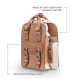 Doughnut Macaroon Tiny Bucket Organic Cotton series 1L Women Girl Casual Crossbody Cell Phone Bag Purse Handbag (Tiny Bucket)