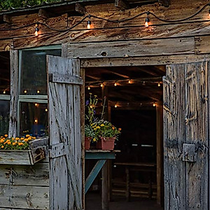 DYSMIO S14 LED String Light Bulbs, E26 E27 Medium Screw Base Edison Bulbs Equivalent to 11W, Fits for Commercial Outdoor Patio Garden Vintage Lights, 24-Pack, Soft White - Clear