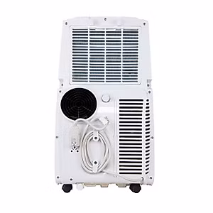AireMax Portable Air Conditioner and Heater with Remote Control | For Rooms up to 500 Sq.Ft. | 24H Timer | Auto Restart | Wheels | LED Display | 4 Modes | White | APE514H