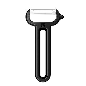 Linoroso Swivel Vegetable Y-Peeler, Classic Euro Peeler Potato Peelers Kitchen, Japanese Stainless Steel Veggie Peeler with Comfortable Handle, Dishwasher Safe Kitchen Food Peelers for Peeling,Black