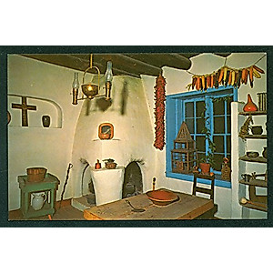 Christopher Carson Kitchen of the Kit Carson Home in Taos New Mexico NM Vintage Postcard