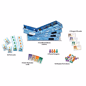 Brain Games ICECOOL 2 - A Fast & Fun Penguin Flicking Board Game, New Layouts & More Players, Age 6 and up, 2-8 Players, 30 Min Play Time, Award Winning Family Game by Brain Games,Multicolor