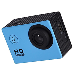 fosa Action Camera Waterproof Outdoor Sports Cam with Waterproof Housing Case, Cycling Sports Mini DV Camcorder Build in Rechargeable Batteries with Mounting Accessories Kits(Blue)