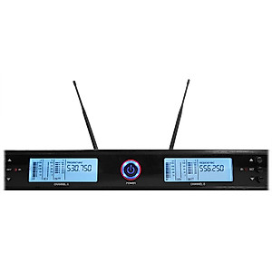 RockvilIe RWM3300UA Dual Handheld Microphones for Church Sound Systems