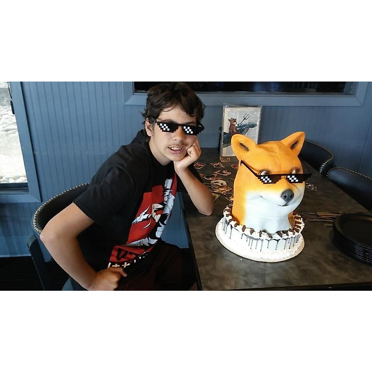 Onnea fashion 8 Pack Thug Life Glasses, Deal with it Glasses Swag Glasses Pixelated Glasses