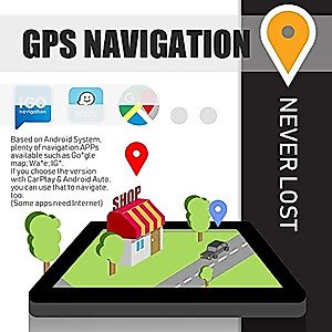 Android Radio CarPlay&Android Auto Autoradio Car Navigation Stereo Multimedia Player GPS Touchscreen RDS DSP WiFi Headunit Replacement for Toyota Rav4 Corolla Hilux Land Cruiser,if Applicable