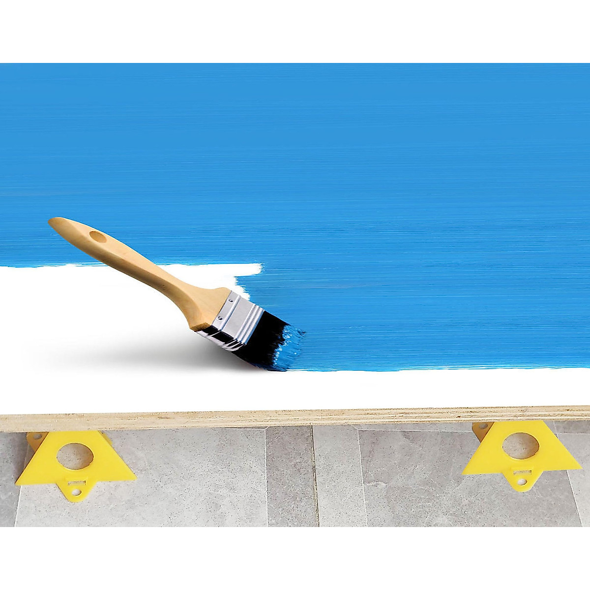 FDKJEJC 36pcs Paint Triangle Stands，Painters Pyramid Stands，Paint Stands for Painting，Mini Cone Paint Stands for Cabinet and Door Risers Support