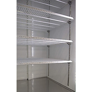 Commercial Grade Merchandiser Refrigerator | Black Coated Steel Cabinet | 2 Sliding Glass Doors | Fog Resistant Glass | 45 Cu. Ft. | 8 Adjustable Shelves | 53.2" x 31.9" x 82.625” | R-290 Refrigerant