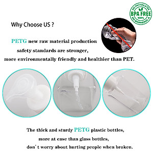 2 Pack Foaming Soap Dispenser 15oz Refillable Foam Liquid Hand Soap Empty Plastic Pump Bottle Container for Bathroom Vanities, Kitchen Sink, Hospital, Clinic, Clear 450ml