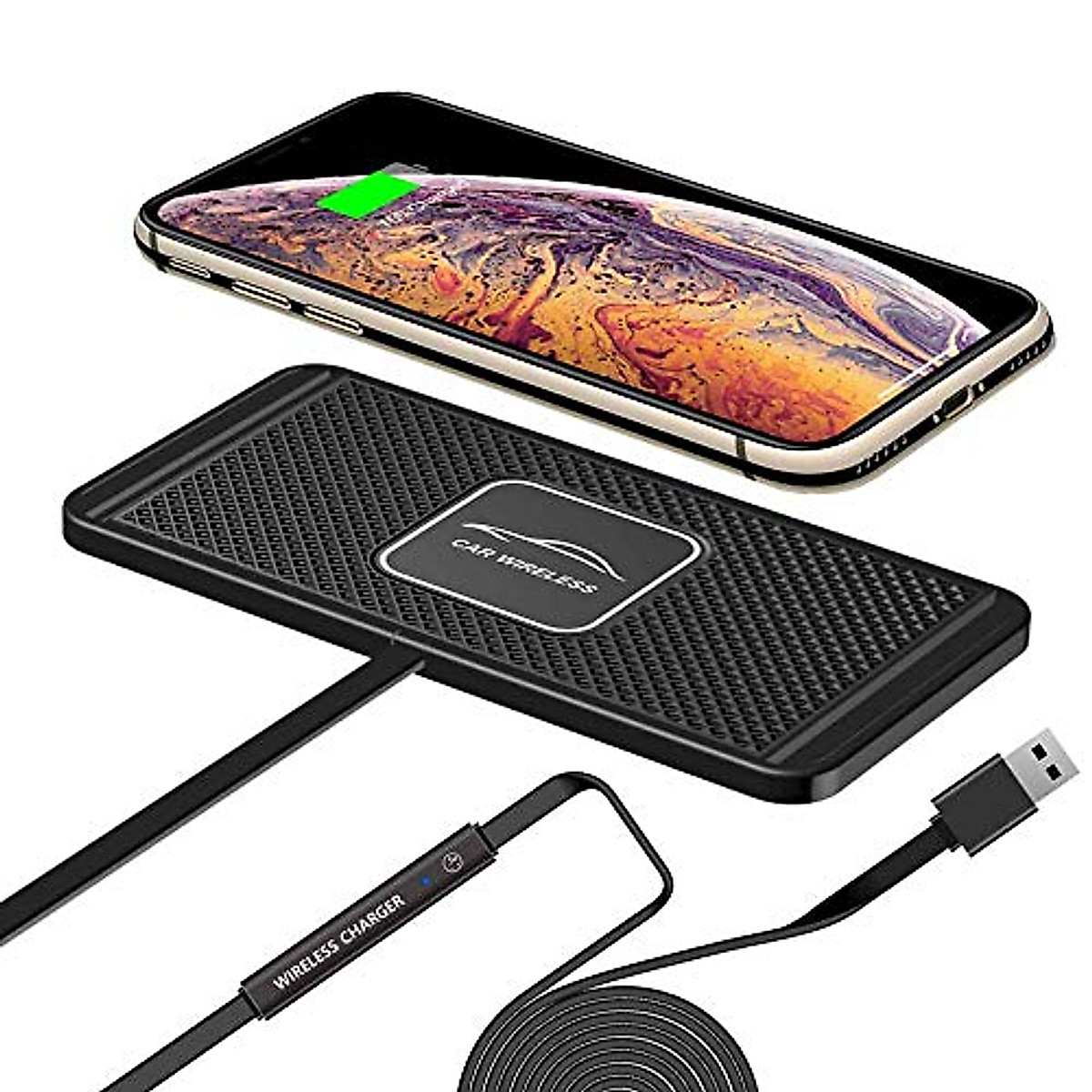 Wireless Car Charger DIY Charging Pad Fast 15W 10W 7.5W Quick Charge Adapter for iPhone 14 13 12 Mini 11 Pro Max 8 Plus X XR Xs Airpods LG Samsung Note 10 Galaxy Buds S9 S10 S20 S21 S22 Android Phones