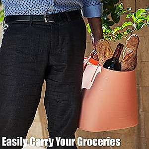 Life Story Flexible Tub Basket 25 Liter/6.6 Gallon Plastic Multifunction Storage Tote Bin with Handles, Black (6 Pack)