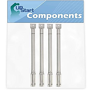 UpStart Components 4-Pack BBQ Gas Grill Tube Burner Replacement Parts for Nexgrill 720-0665 - Compatible Barbeque Stainless Steel Pipe Burners