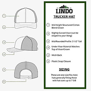 LINDO Trucker Hat - Mountain Sky (Graphite/Black)