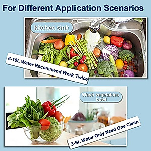 Texsens Fruit and Vegetable Washing Machine - Portable Fruit Cleaner Device, Wireless Charging & Waterproof Veggie Purifier Home Gadgets for Deeply Cleaning Produce, Grain, Rice& Tableware (Blue)