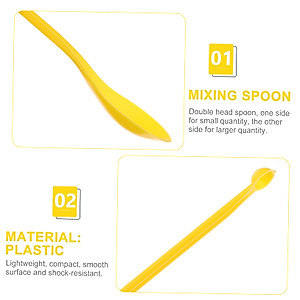 Mobestech 50 Pcs Miniature Kit Chemistry Molecular Model Kit Sampling Spatula Mixing Lab Spatula Mini Scoop Miniatures Electrolyte Hydration Sticks Variety Reagent Disposable Ink