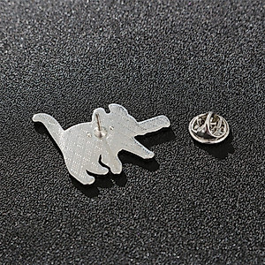 PISIWER Enamel Cat Pin Women Girls Pin Brooches Cat Enamel Pins Funny and Cute Cat Pins for Clothes