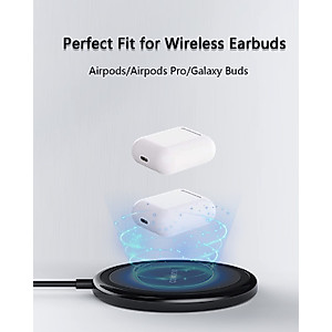 COKOEYE Wireless Charger 1-Pack 10W for iPhone Wireless Charger Pad, Fast Wireless Phone Charger for iPhone 16/16 Plus/16 Pro/16 Pro Max/15 Pro/15/15 Plus/14/13 Series/Samsung S22/AirPods Pro 2