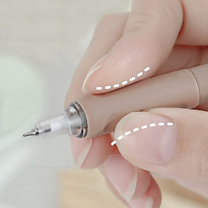 MOZXIRZ 5 Pcs Gel Ink Pens Retractable Pens Black Ink Pens 0.5mm Fine Point Smooth Writing Pens Office School Supplies Women Men (5Pcs Morandi)