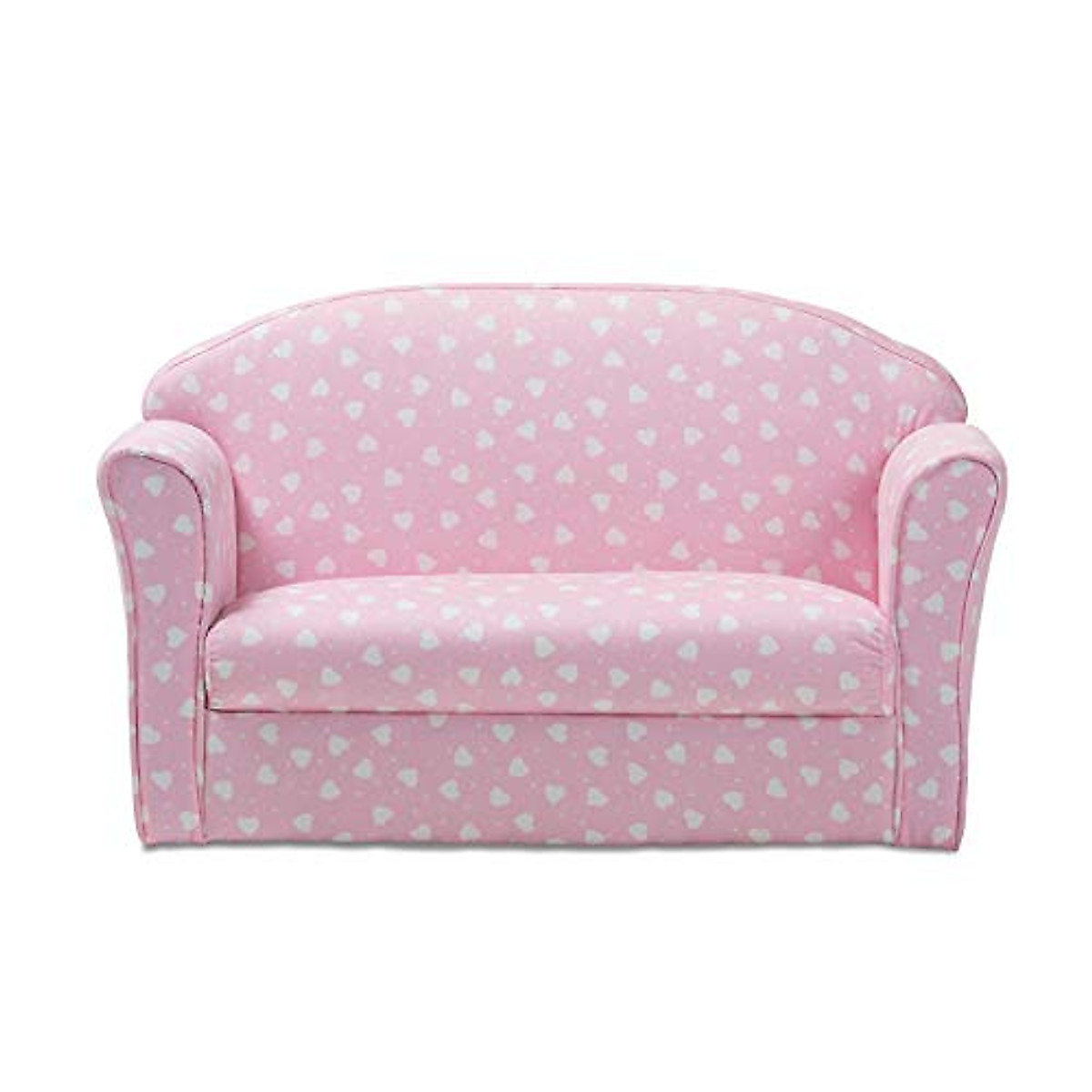 Baxton Studio Sofas, Pink/White Heart Print