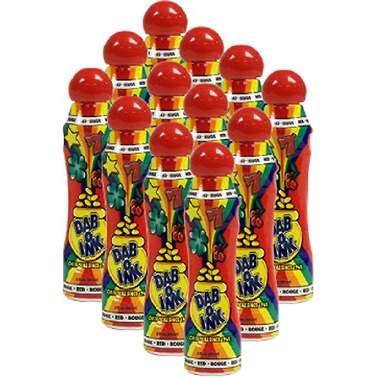 Dab-O-Ink One Dozen 3oz Red Bingo Dauber