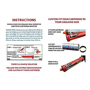 SUPER NOZZLE 45 Adjustable Caulk Gun Nozzle Extender (DIY Kit)