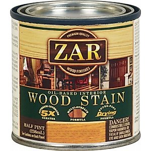 ZAR Semi-Transparent Smooth Mink Deep Base Oil Wood Stain 1/2 pt.