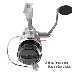 Quantum Throttle Spinning Combo, 10, 5.3:1 Gear Ratio, 5' Length 2pc, 2-6 lb Line Rate, Fast Action, Ambidextrous, TH10502ULA.NS3