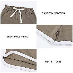 BOOPH 3Pc Girls Athletic Shorts Active Running Dolphin Short 10-12 Year Gray Black Pink