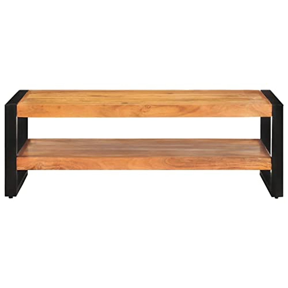 QJBSAVVA Coffee Table 47.2"x23.6"x15.7" Solid Acacia Wood,Bedside Tables Side Tables End Tables Entrance Tables Suitable for Meeting Rooms, Reception Rooms, Offices