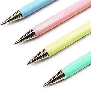 Pentel Hybrid - Milky Gel Rollerball Pen - K108 - Blister Pack of 4 Pastel Pens - Green, Yellow, Pink and Blue