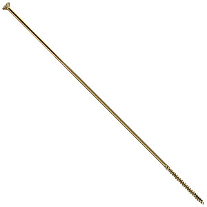 Jake Sales #15x14 Bronze Coated Multipurpose Wood Screw Torx/Star Drive Flat Head (1 Pound - 9 Approx. Screw Count) Exterior Coated - ACQ Compatible Wood Screws