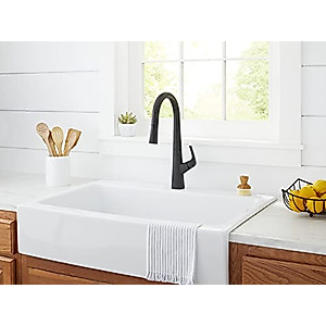 DANZE D454418BS Kitchen Faucet, Satin Black